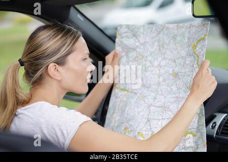 Woman Reading Traveling Destination Camping Concept Stock Photo - Alamy