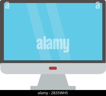 computer monitor icon illustrated in vector on white background Stock ...