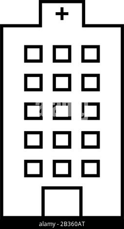 hospital icon illustrated on white background Stock Vector Image & Art ...