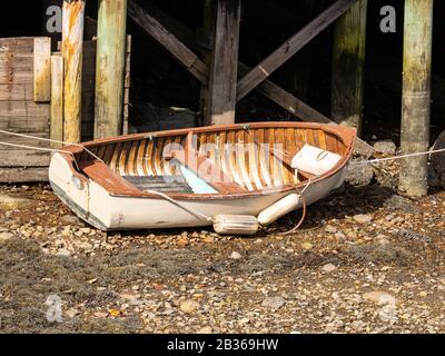 Old boat on dry land Stock Photo - Alamy
