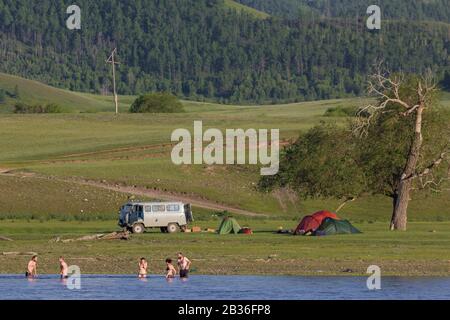 Landscape near Bulgan, Mongolia Stock Photo - Alamy