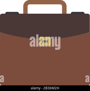 work suitcase icon illustrated in vector on white background Stock ...