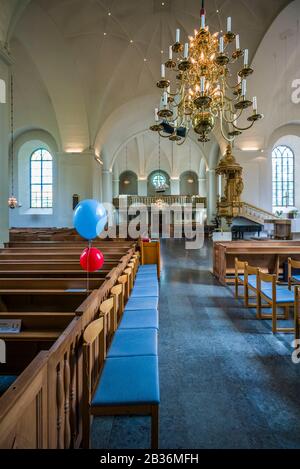 Sweden, Varmland, Karlstad, Domkyrkan cathedral, interior (Editorial ...
