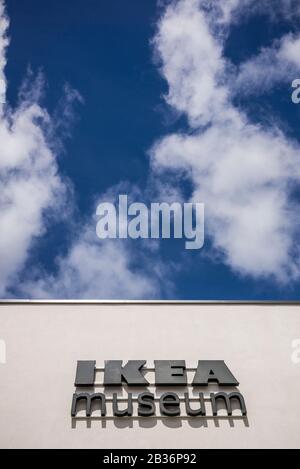 Sweden, Smaland, Almhult, site of the first IKEA store built in Sweden ...