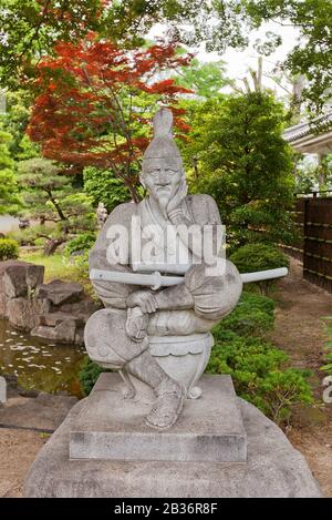 Statue of Tokugawa Ieyasu in Okazaki Castle, Japan. Ieyasu (1543-1616 ...