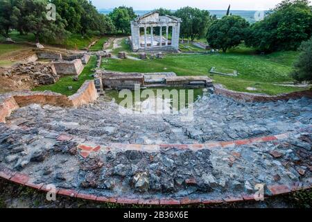 Amphitheatre at the ancient city of Apollonia Albania Stock Photo - Alamy