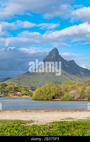 Mauritius, Riviere Noire district, Tamarin, Tamarin bay and Rempart ...