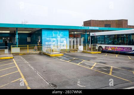 Crewe bus station Cheshire UK Stock Photo - Alamy