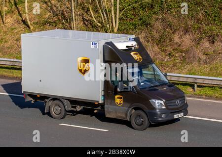 UPS Mercedes-Benz delivery van Stock Photo - Alamy