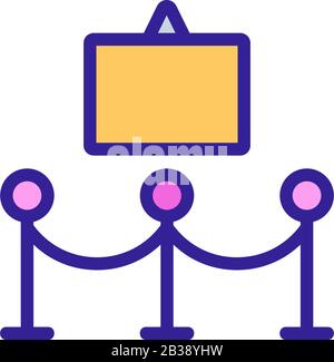 Exhibition icon. Monochrome simple sign from entertainment collection ...