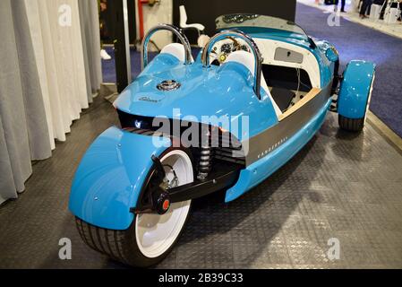 All-electric Vanderhall Edison 2 three-wheel roadster (classified as ...