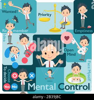 A set of school boy who control emotions.A variety of image ...