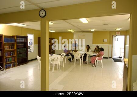 Del Valle, Texas USA, Oct. 25 2004: Residents meet for a counseling ...