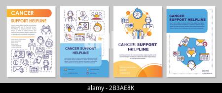 Hotline brochure template layout. Call center. Flyer, booklet, leaflet ...