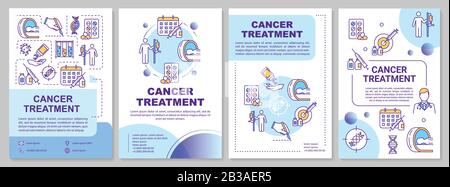 Cancer treatment brochure template. Chemotherapy. Flyer, booklet ...