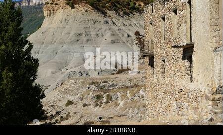 Ruins of an uninhabited village of Yesa in Navarre Stock Photo - Alamy