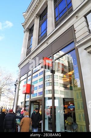 The flagship Lego store in Leicester Square, in London's West End, UK ...