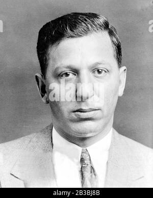 Louis 'Lepke' Buchalter (1897-1944) in New York City police mugshot of ...