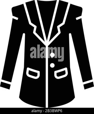 jacket vector icon Linear icon. Editable stroked line Stock Vector ...