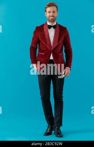 elegant man in tux. man wearing tux bowtie outdoor. handsome tux man ...