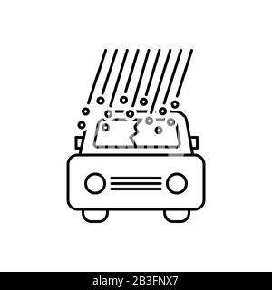 Hail Damage Icon Stock Vector Image & Art - Alamy