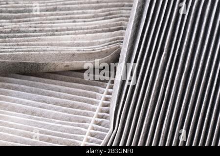 dirty car air conditioning filter isolated on white background Stock ...