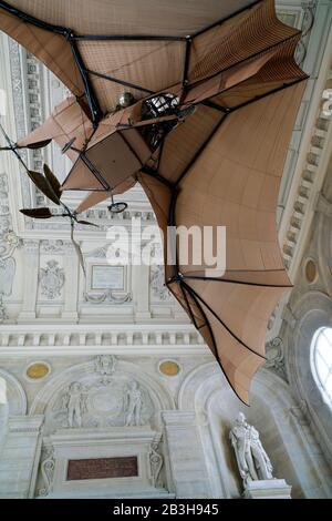 The original Clément Ader's Avion III aircraft displaying at the Musée ...