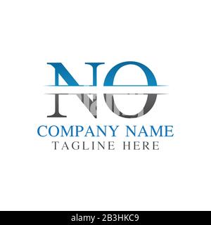 NO initial monogram logo design with square shape design inspiration ...