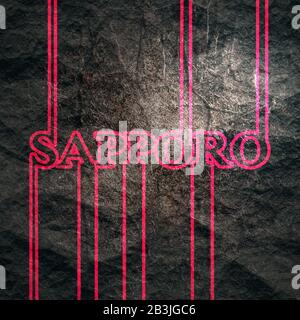 Sapporo city name Stock Photo - Alamy