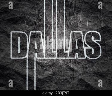 Dallas city name Stock Photo - Alamy