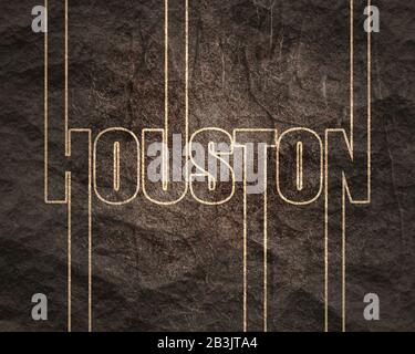 Houston city name Stock Photo - Alamy