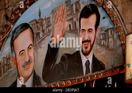 Damascus - President Bashar al-Assad Propaganda Poster Stock Photo - Alamy