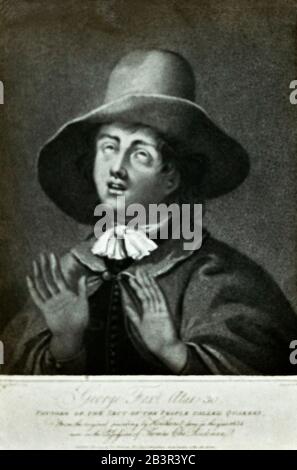 Quakers and prominent men in religious orders: George Fox, founder of ...