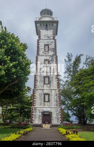 TAHITI, LIGHTHOUSE, AT POINT VENUS Stock Photo - Alamy