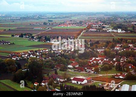 Countryside from the plane near Munich, Germany Stock Photo - Alamy