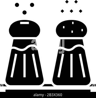 table salt glyph icon vector illustration Stock Vector Image & Art - Alamy