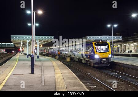 Northern rail CAF class 195 Civity train 195106 the Kent viaduct ...