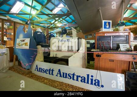 Artifacts at the museum for Ansett Airways, named for Sir Reginald ...