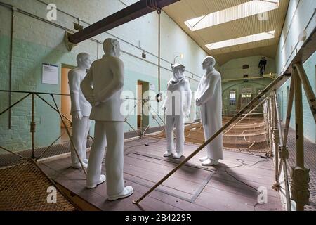 Recreation of a typical hanging execution scene at the J Ward goal ...