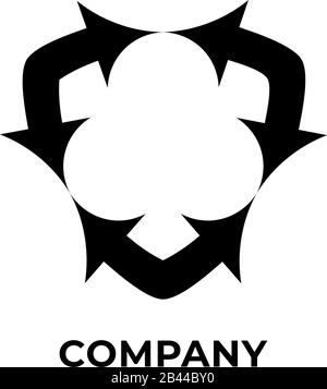 illustration of alternating current arrow. cycle logo concept isolated ...