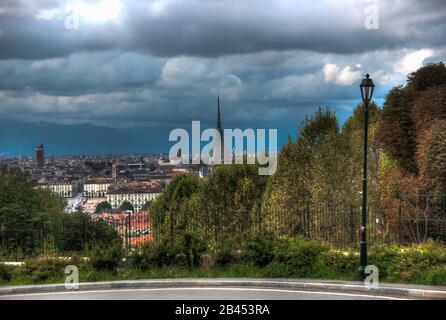 Torino italian vacation in Piemonte in summer Stock Photo - Alamy