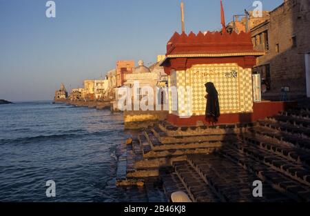 Gomti ganga ghat in dwarka at gujarat India, Asia Stock Photo - Alamy