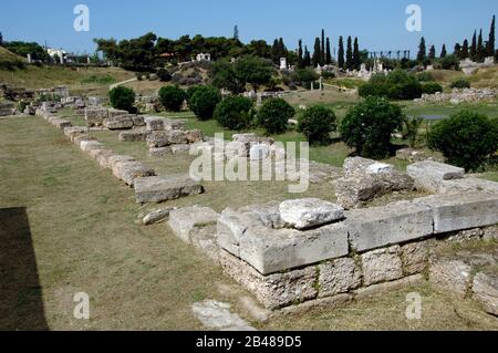 Remains of ancient Kerameikos of Athens, Greece Stock Photo - Alamy