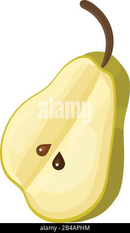 fresh pear fruit icon vector illustration design Stock Vector Image ...