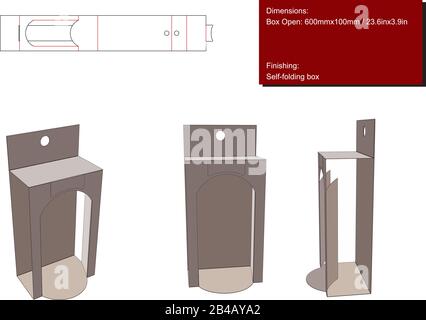 Bottle Packaging structural design die cut vector Stock Vector Image ...
