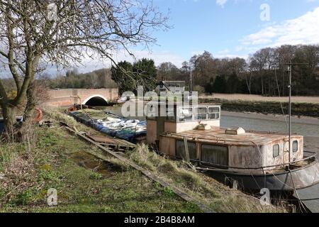 Wilford Bridge River Deben Suffolk Stock Photo - Alamy