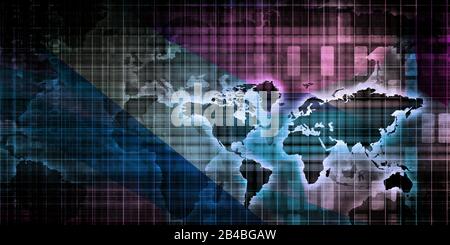 Online Research Concept on Data Around the World Stock Photo - Alamy