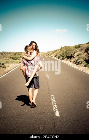 Traveling concept with young man on yellow background, space for text ...