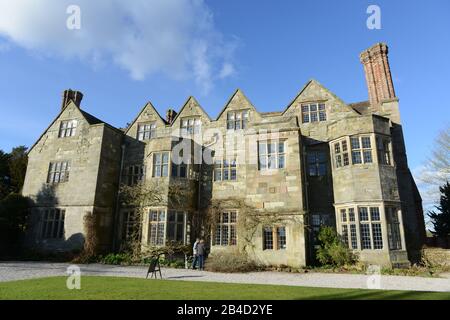 Saxham Hall Stately home large house Clipped yew hedges GREAT SAXHAM ...