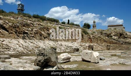 Greece. Ancient Eleusis. Location of a sanctuary where took place the ...